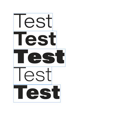 Variable Font Weights Fitting Textbox Rindesign