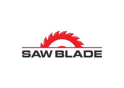 Minimal And Professional Saw Blade Logo Design Template Simple
