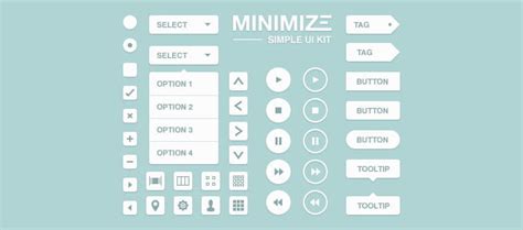 Minimize Ui Kit Psd Vector Uidownload