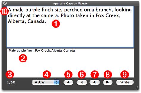 Applescript Aperture Caption Palette