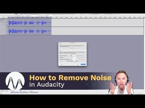 A Computer Screen With The Words Remove Background Noise In Audacty On It