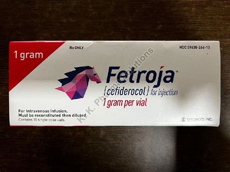 Fetroja Cefiderocol Injection Manufacturer Supplier From Mumbai