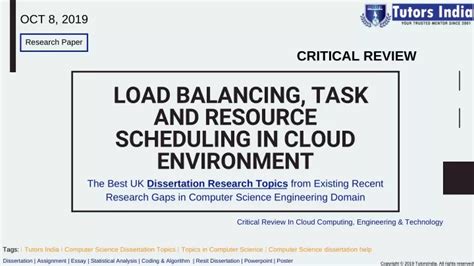 Ppt A Critical Review On Load Balancing Task And Resource Scheduling