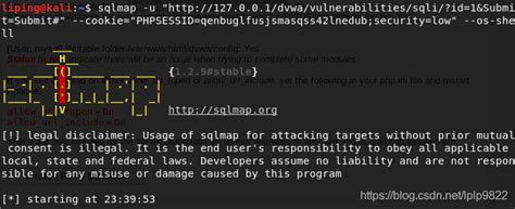 dvwa linux下 利用sqlmap进行 os shell注入不能成功的错误处理 sqlmap os shell却执行不了命令 csdn博客