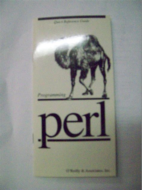 Programming Perl Quick Reference Guide Unknown Author Books