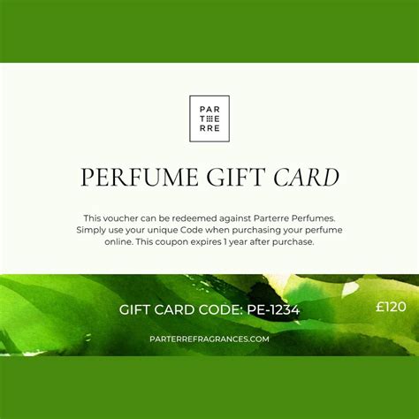 Perfume E T Card Parterre Fragrances