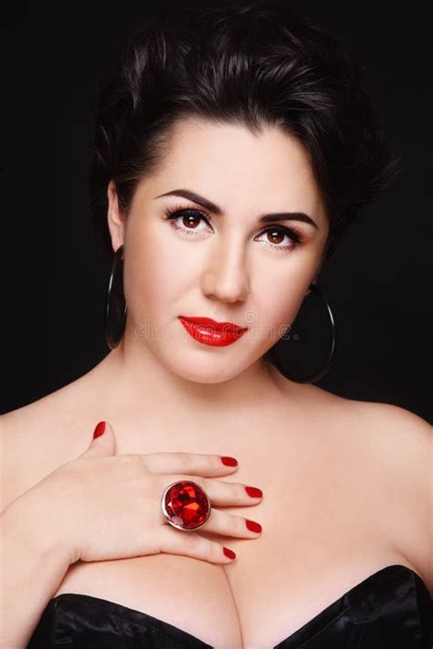 Plus Size Stock Image Image Of Fashion Elegance Beautiful 17586997