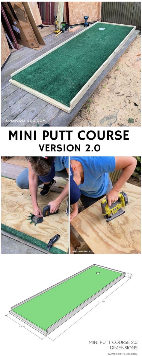 Diy Mini Putt Course 2 0 Mini Golf Diy How To Build Mini Golf Course