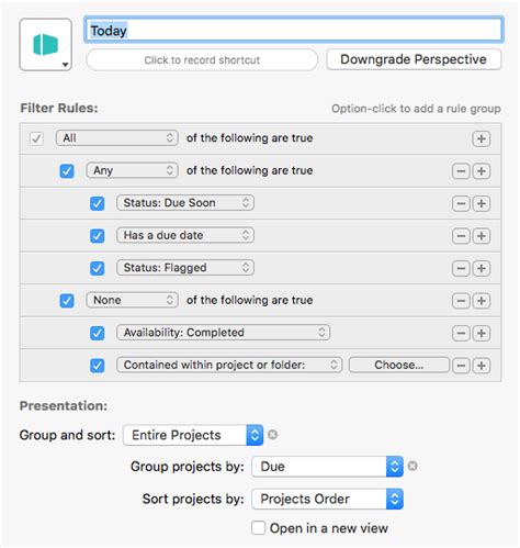 Today Perspective Showing Completed Items Omnifocus For Mac The