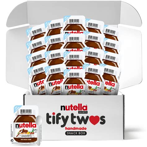 Mini Nutella Snack Box 20 Pack Hazelnut Spread Chocolate Perfect Pack To Go 80