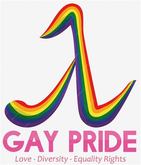 Premium Vector Colorful Lambda Symbol And Some Precepts For Gay Pride