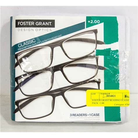Foster Grant Reading Glasses 3 Pack 200