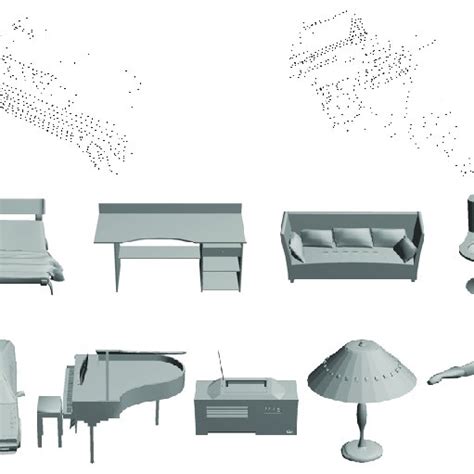 From Top To Bottom Point Clouds From Sydney Urban Object Dataset Cad