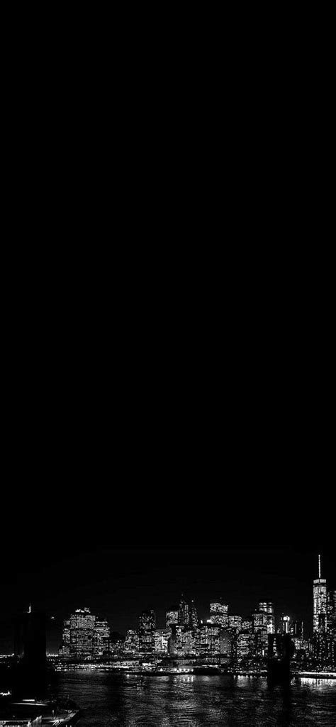 15 Beautiful Black Wallpapers For Iphone Black Skyline Wallpaper