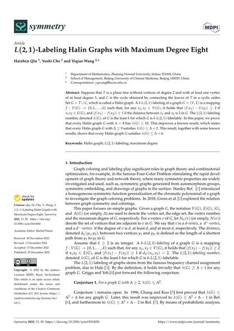 Pdf L21 Labeling Halin Graphs With Maximum Degree Eight