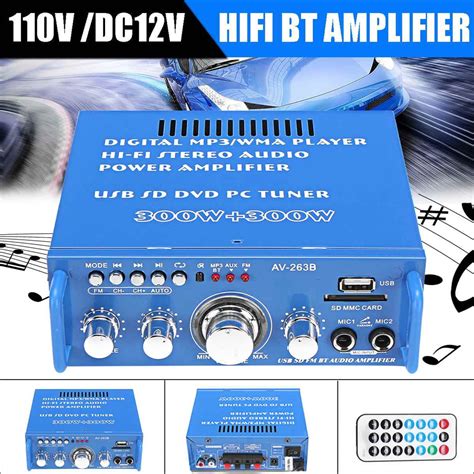 Gse 300w300w 110v12v Home Audio Power Amplifier Hifi Stereo 2 Ch