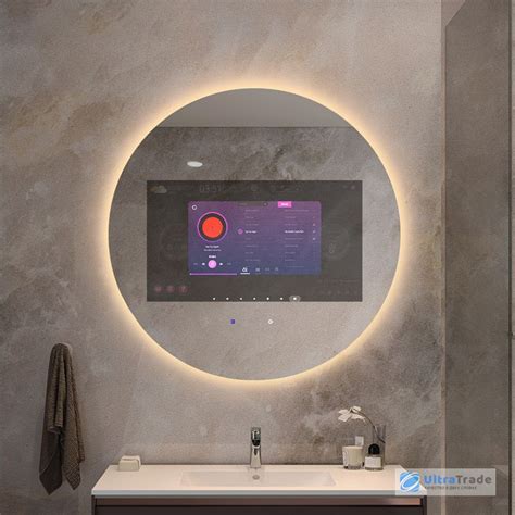 Умное зеркало с сенсорным экраном и Алисой YouSmart Round Smart Touch ...