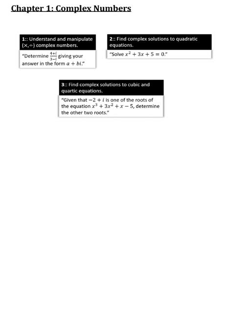 Chapter 1 Complex Numbers Cp1 Pdf