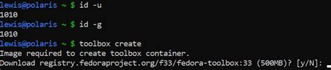 Creating A Toolbox Fails When The Users Uid Is Not The Same And Their