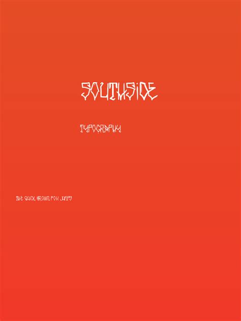 Southside Font Free Download Ttfotf