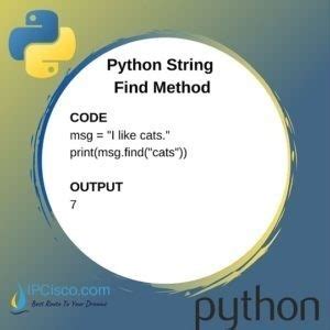 Python String Find Ipcisco