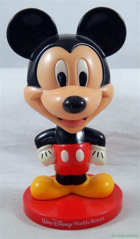 Walt Disney World Resort Mickey Mouse Bobblehead Hard Plastic 7 34