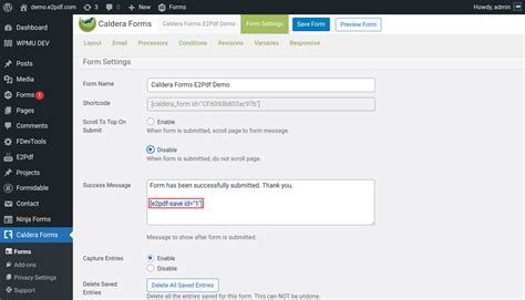 caldera forms pdf generator documentation e2pdf export pdf tool