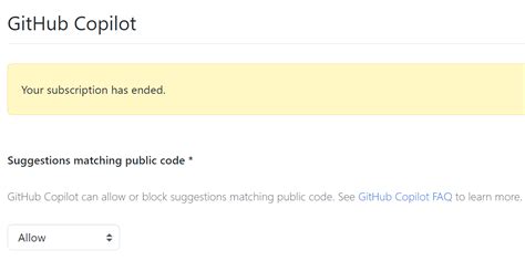 Copilot Said My Subscription Has Ended But I Have Github Pro