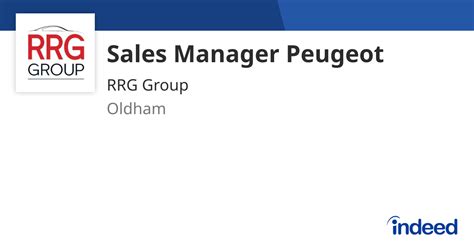 Sales Manager Peugeot Oldham Ol9 7je