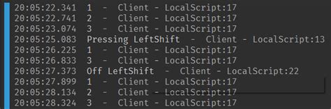 two key unable to be inputted while holding left shift scripting