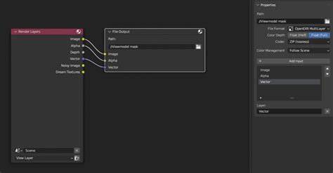 The Vector Pass I Rendered From Cycles As An Exr Cant Connect With The Vector Blur Node In