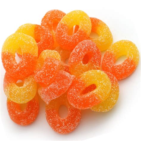 Peach Rings Fruity Gummy Sweets Suitable For Vegans To Buy Online