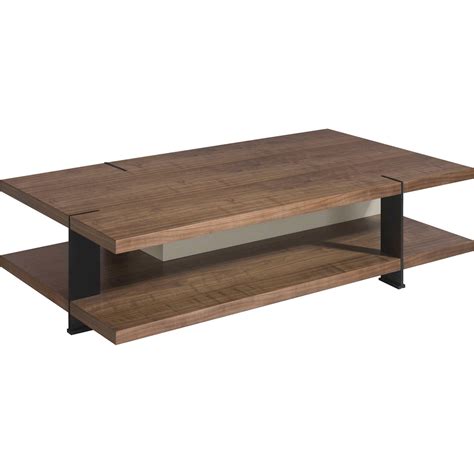 Table Basse Design Moderne Angel Cerda 140 X 80 X 35 Cm Noyer Avec