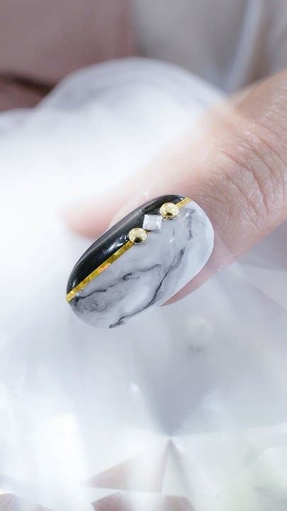 대리석 마블 네일아트 해보기 Youtube