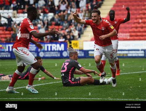 Charlton Athletics Tom Lockyer Celebrates Macauley Bonne Not Pictured Scoring His Sides