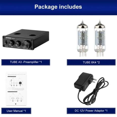 Promo Aiyima Tube-A3 Tube Preamp With Bass & Treble Adjustment Rca ...