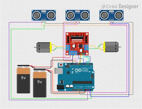 Arduino Controlled Obstacle Avoiding Robot With Ultrasonic Sensors And L298n Motor Driver How