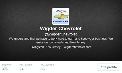 Keep Up To Date With Wigder Chevrolet On Twitter At Wigderchevrolet