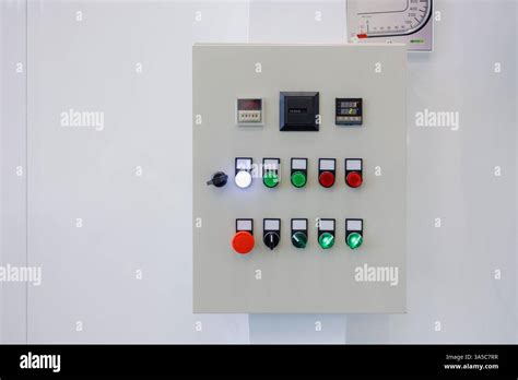 Control Panel Displays Operational Statuses And Command Functions In A