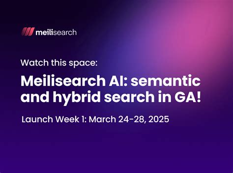 meilisearch launch week