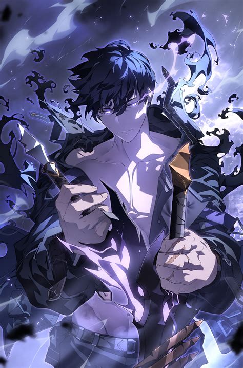 Safebooru 1boy Aura Belt Black Hair Black Hoodie Closed Mouth Dagger