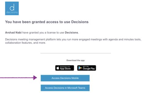 meetings by decisions external guest users