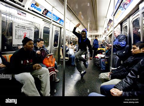 New York Subway Break Dancers Clipart