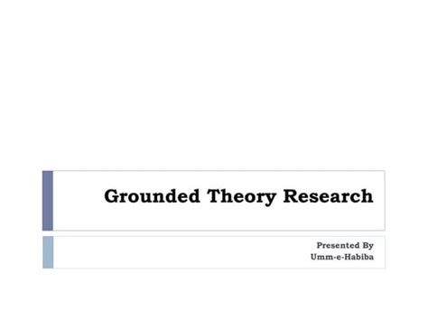 Grounded Theory Methodology Of Qualitative Data Analysis Ppt