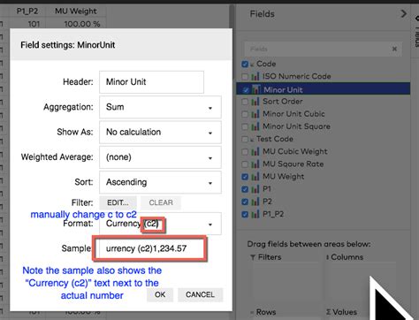 Pivot Panel Field Settings Format Issue General Discussion Wijmo