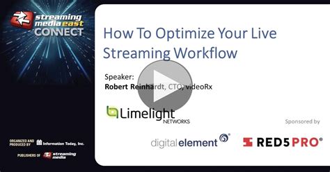 Video How To Optimize Your Live Streaming Workflow The Broadcast Knowledge