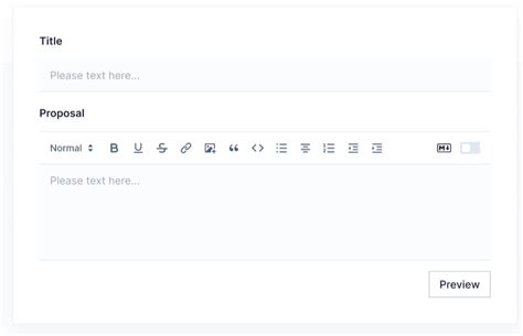 Add Preview To Proposal Creation · Issue 210 · Opensquare Networkcollaboration · Github