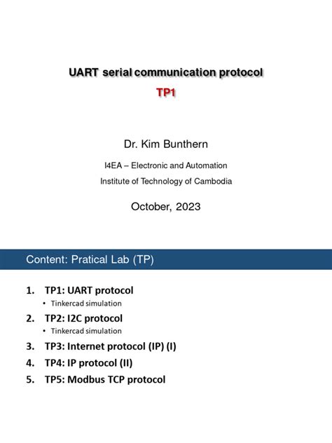 Inp Lab1 Uart Serial Protocol Pdf Duplex Telecommunications Bit