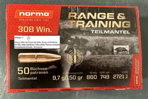 308 Win Norma Range And Training Sp 150 Grs 50 Stück 20177630 Mit