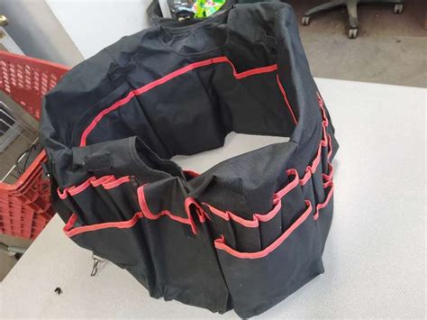 Wrap Around Tool Carrier For Garbage Can Bigger Than 5 Gallon Bucket